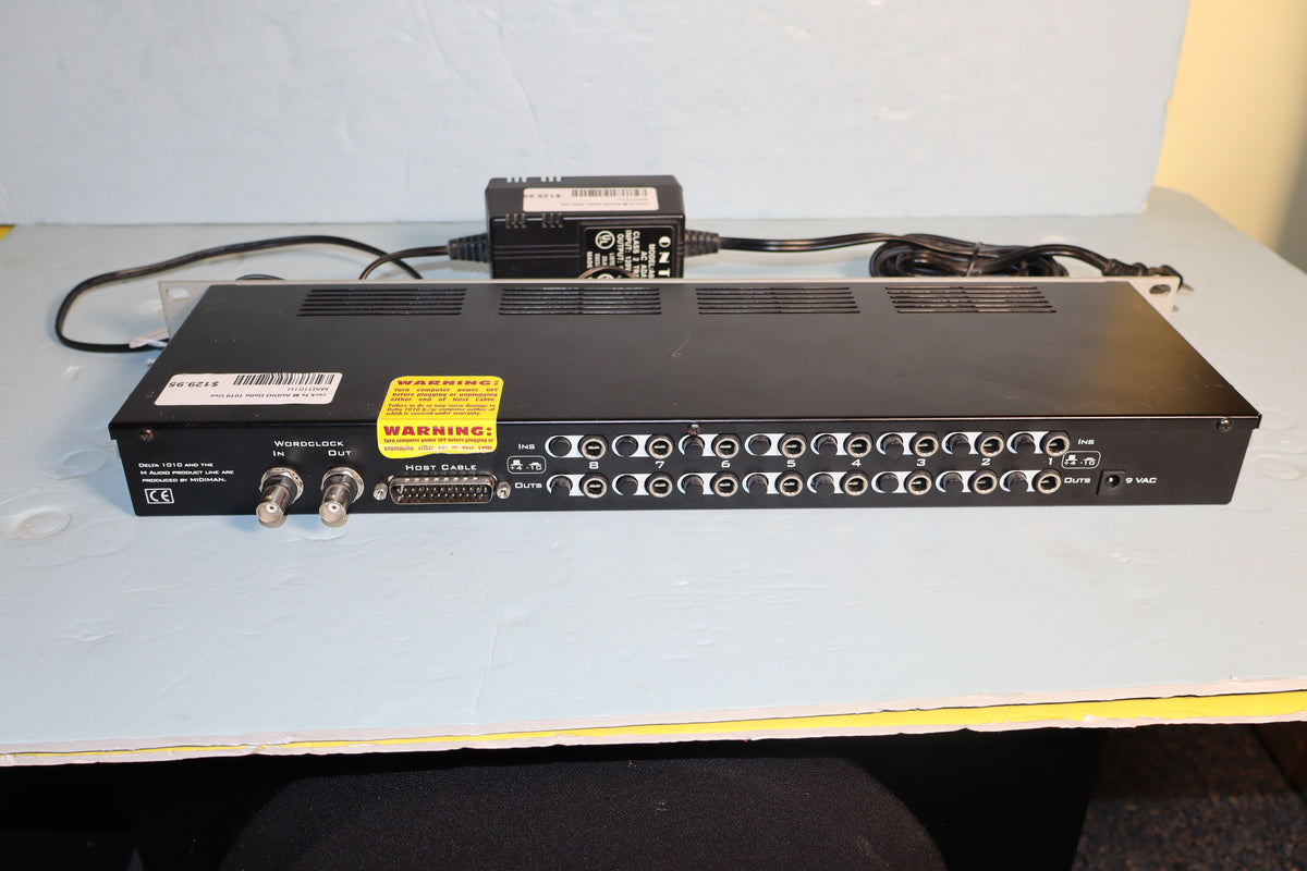 M-Audio Delta 101 PCI Audio Interface rack unit used with power supply ...